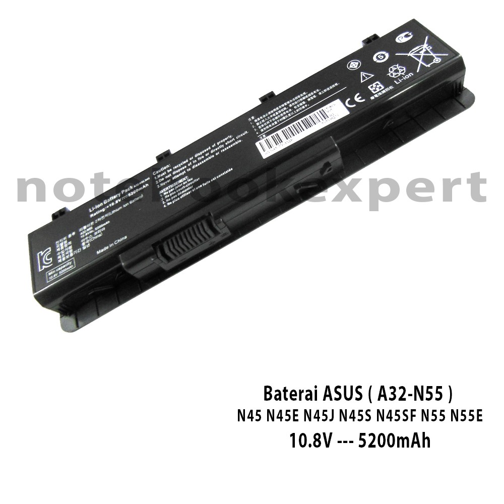 Jual Baterai ASUS A32-N55 N45 N45E N45J N45S N45SF N55 N55 N55E ( Oem ...