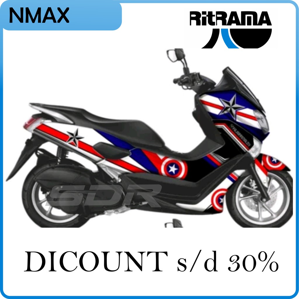 Jual DECAL YAMAHA NMAX STIKER NMAX decal nmax biru full body decal ...