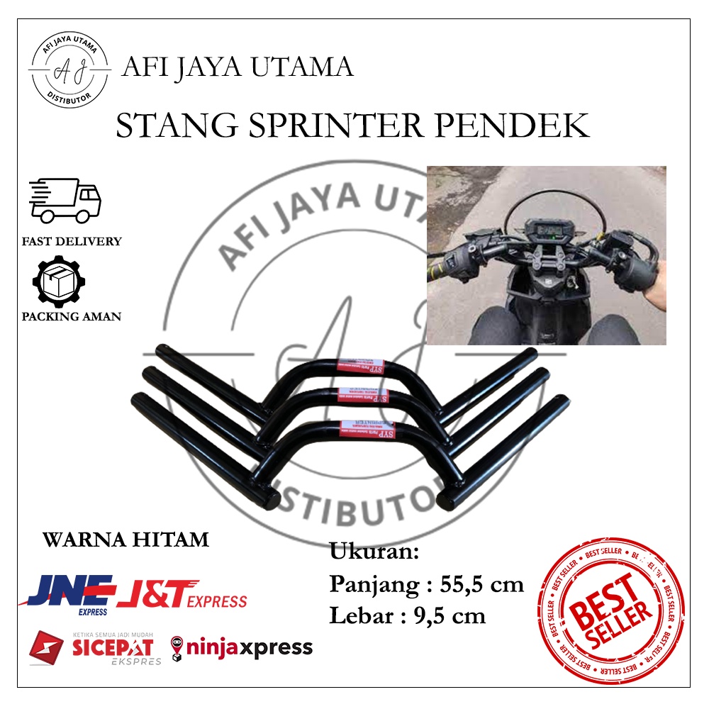 Jual SPRINTER PENDEK RACING WARNA HITAM MURAH TEBAL BERKUALITAS COCOK ...