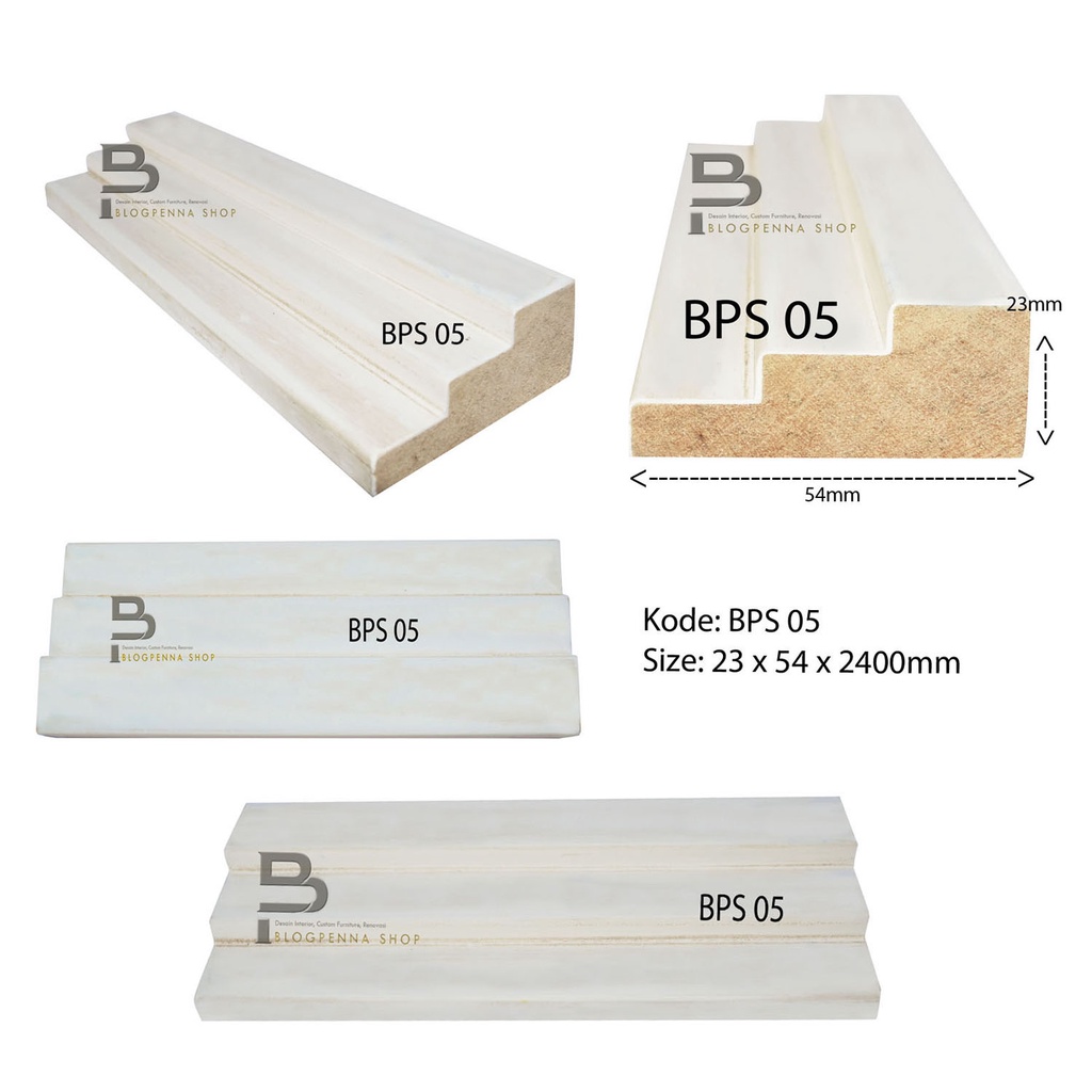 Jual LIST KAYU BPS05 / LIS KAYU WAINSCOTING / WALL MOULDING / PANEL ...