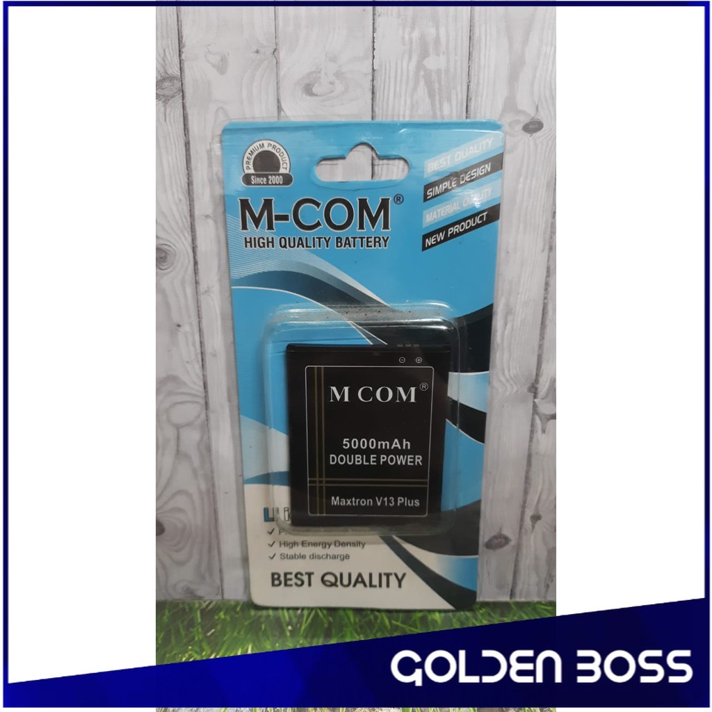 Jual Baterai MCOM for Maxtron V13 Plus / V13+ Double Power 5000mAh | Shopee Indonesia