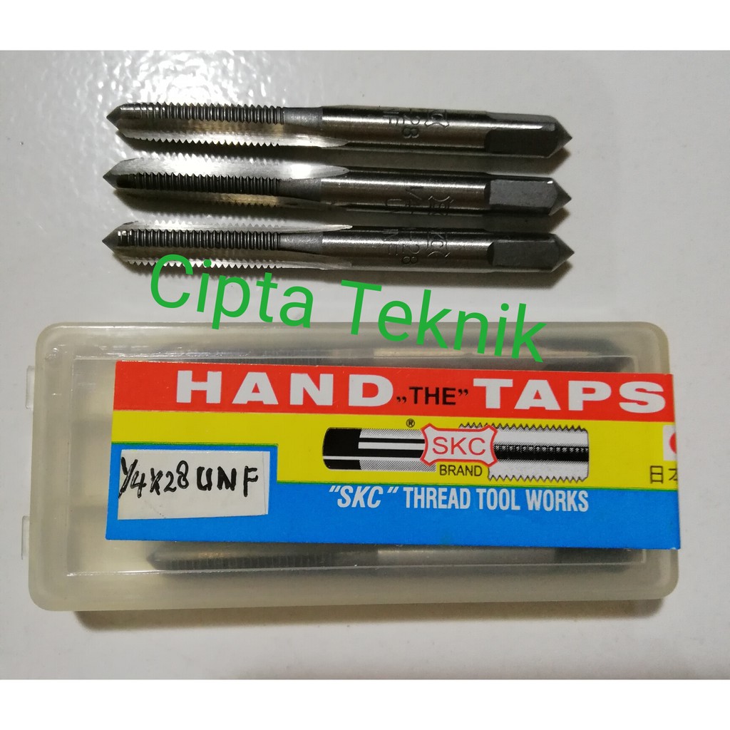 Jual Hand Tap SKC 1/4 inchi x 28 UNF HandTap 1/4inchi Tap Ulir Baut 1 ...