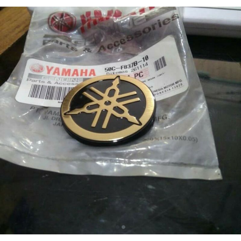 Jual Emblem logo lambang sayap Jupiter MX new ori yamaha 50C-F837B-10 ...