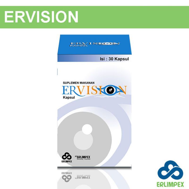 Jual Ervision Kapsul Lutein dan Zeaxanthin Suplemen Mata - Botol 30 ...