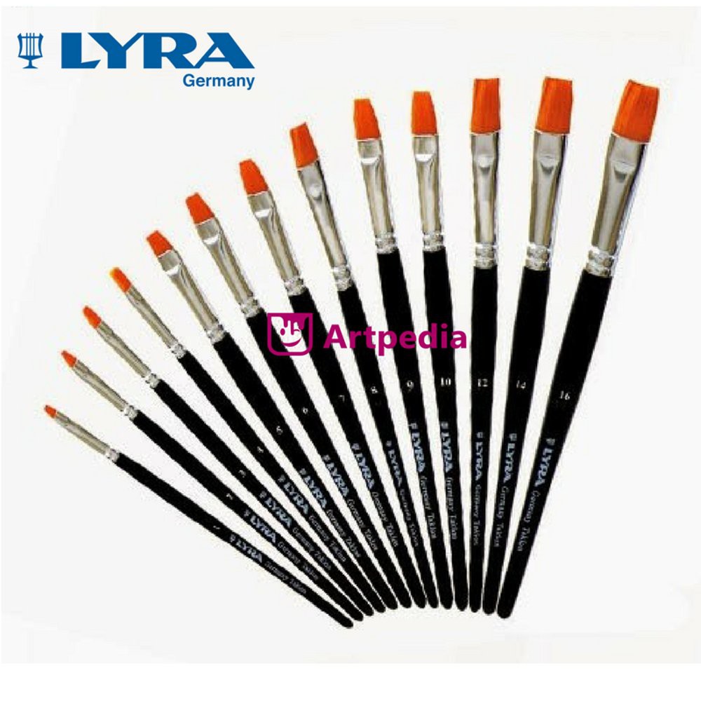 Jual Lyra Taklon Art Brush Flat / Kuas Lukis Lyra Flat - Lyra Taklon ...