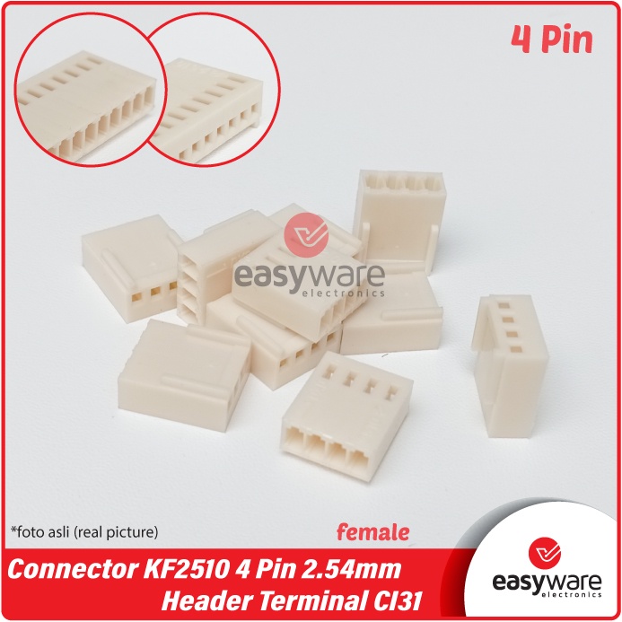 Jual Molex KF2510 4P 4 Pin 4Pin 2.54mm Header Terminal CI31 Connector 2.54mm | Shopee Indonesia