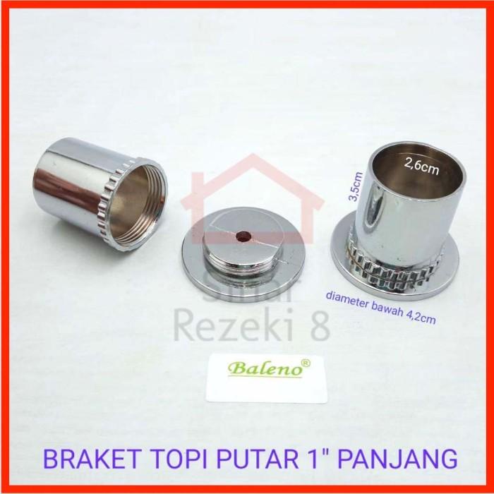 Jual Bracket Topi PUTAR 1" inch PANJANG Dop Sambungan Pipa Bulat ...
