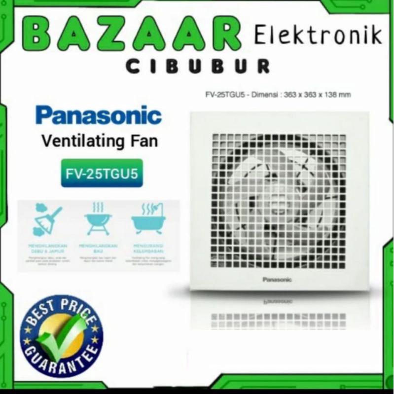 Jual CEILING EXHAUST FAN HEXOS PANASONIC FV25TGU FV 25TGU PLAFON 10 ...