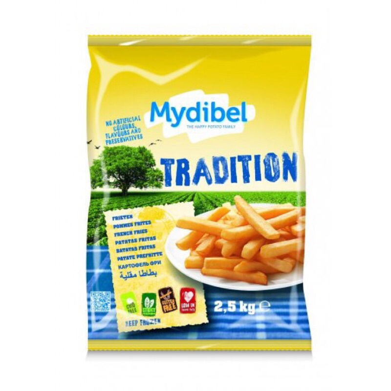 Jual MYDIBEL Kentang Tradition / Friend Fries [2,5Kg] | Shopee Indonesia