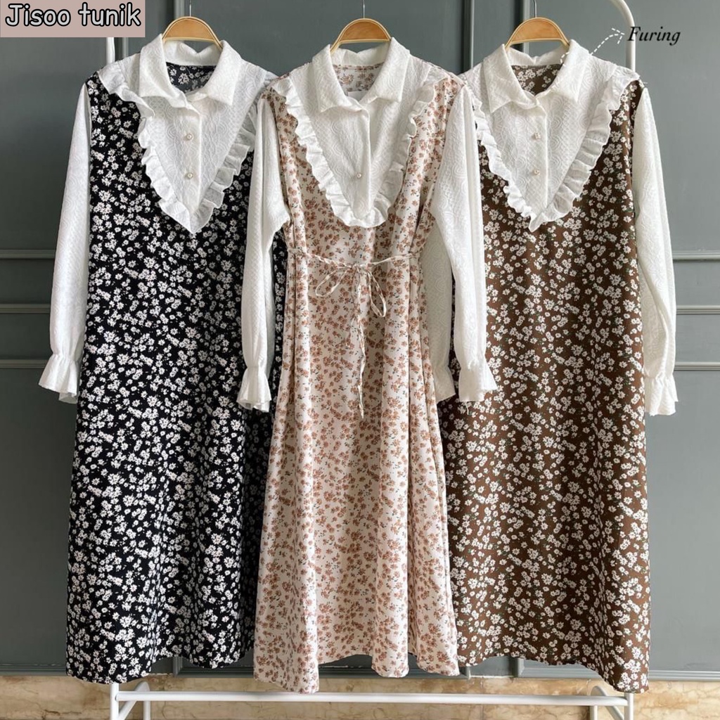 Jual JISOO LONG TUNIK KOREAN STYLE (BARANG READY STOCK) | Shopee Indonesia