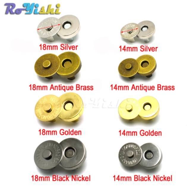 Jual kancing magnet tas dompet gantungan kunci diy craft kerajinan ...