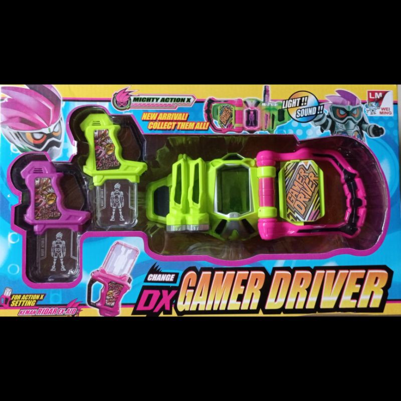 Jual Mainan anak sabuk kamen rider dx gamer driver ex aid | Shopee ...