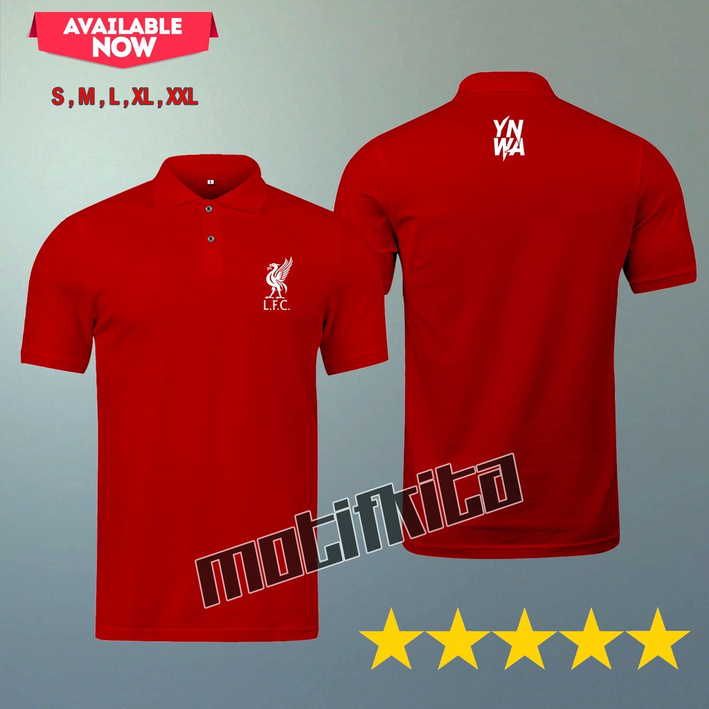 Jual Baju kerah Kaos polo liverpool LFC keren elegan Pria & Wanita ...
