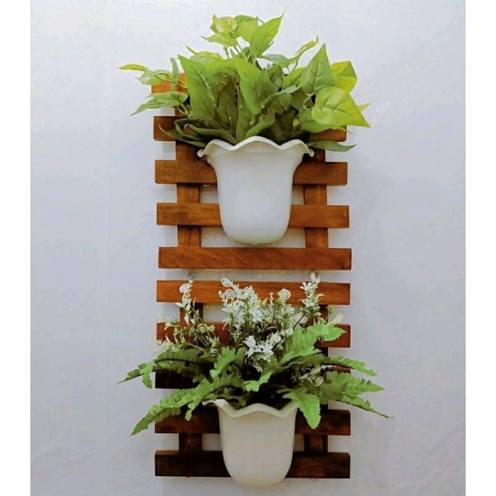 Jual Tatakan Pot Tempel 1 Set. Rak Pot tempel Dinding Hiasan Dinding ...