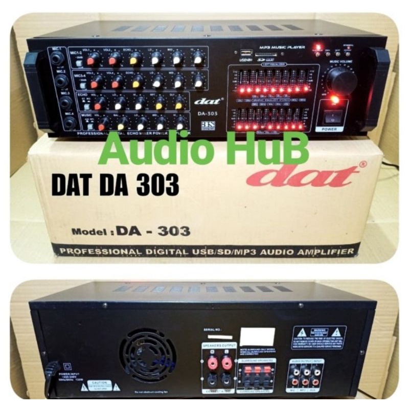 Jual AMPLIFIER KARAOKE DAT DA 303 AMPLI DAT DA303 | Shopee Indonesia