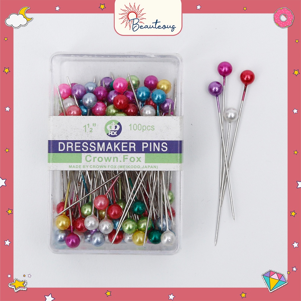 Jual Jarum Pentul Kotak Premium Merk Crown Fox 1.5 Inch | Shopee Indonesia