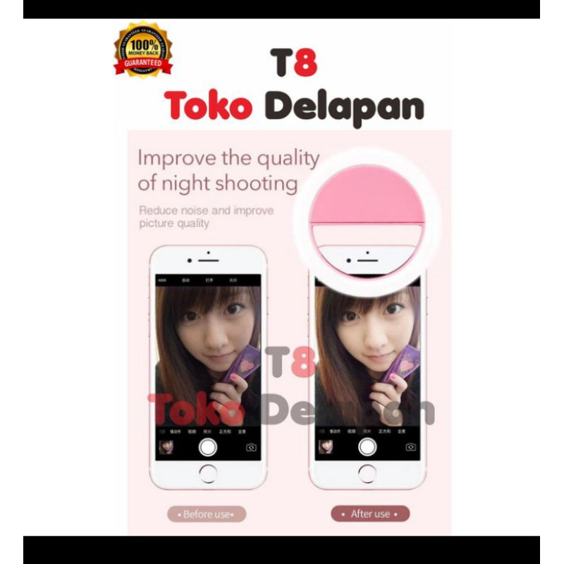 Jual Selfie LED / Lampu Selfie Bulat Untuk Kamera Hp / Selfie Ring ...