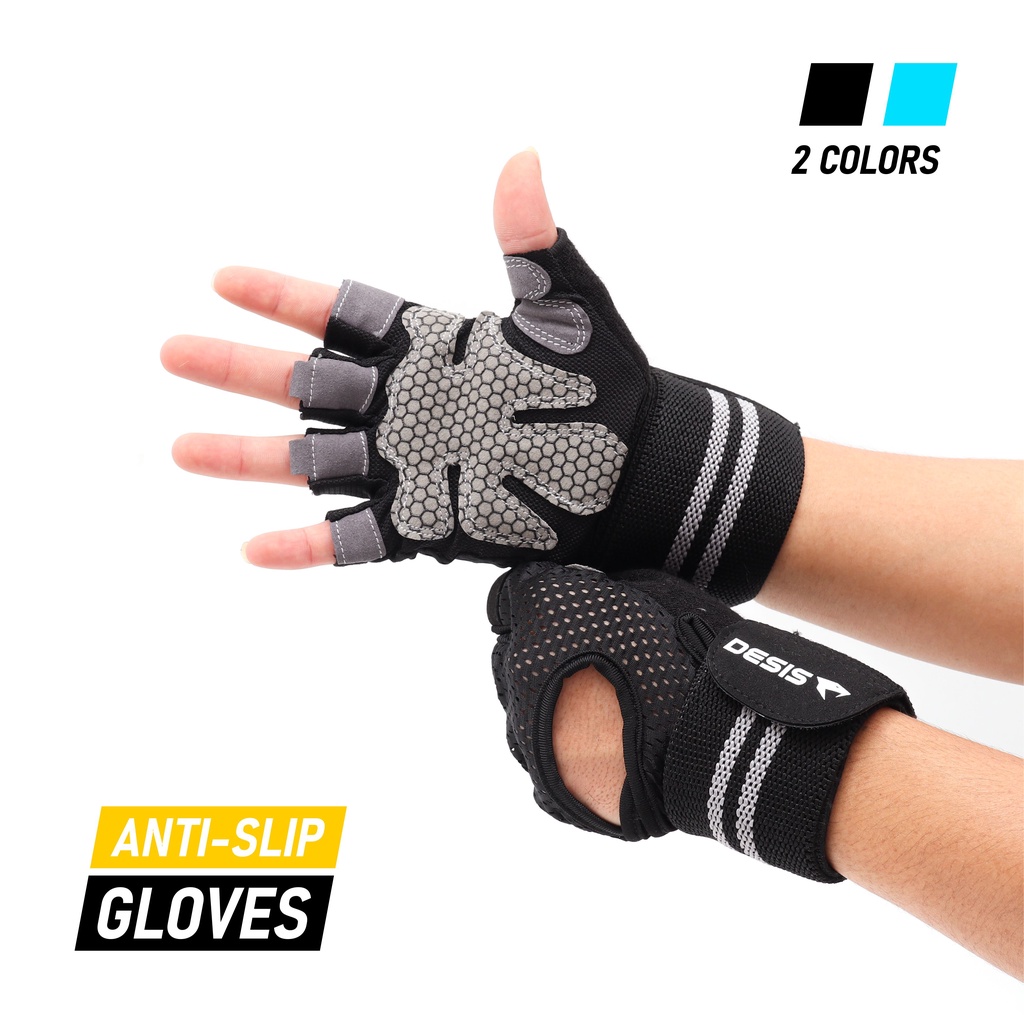 Jual DESIS GYM GLOVE SARUNG TANGAN FITNESS OLAHRAGA ANTI SLIP | Shopee Indonesia