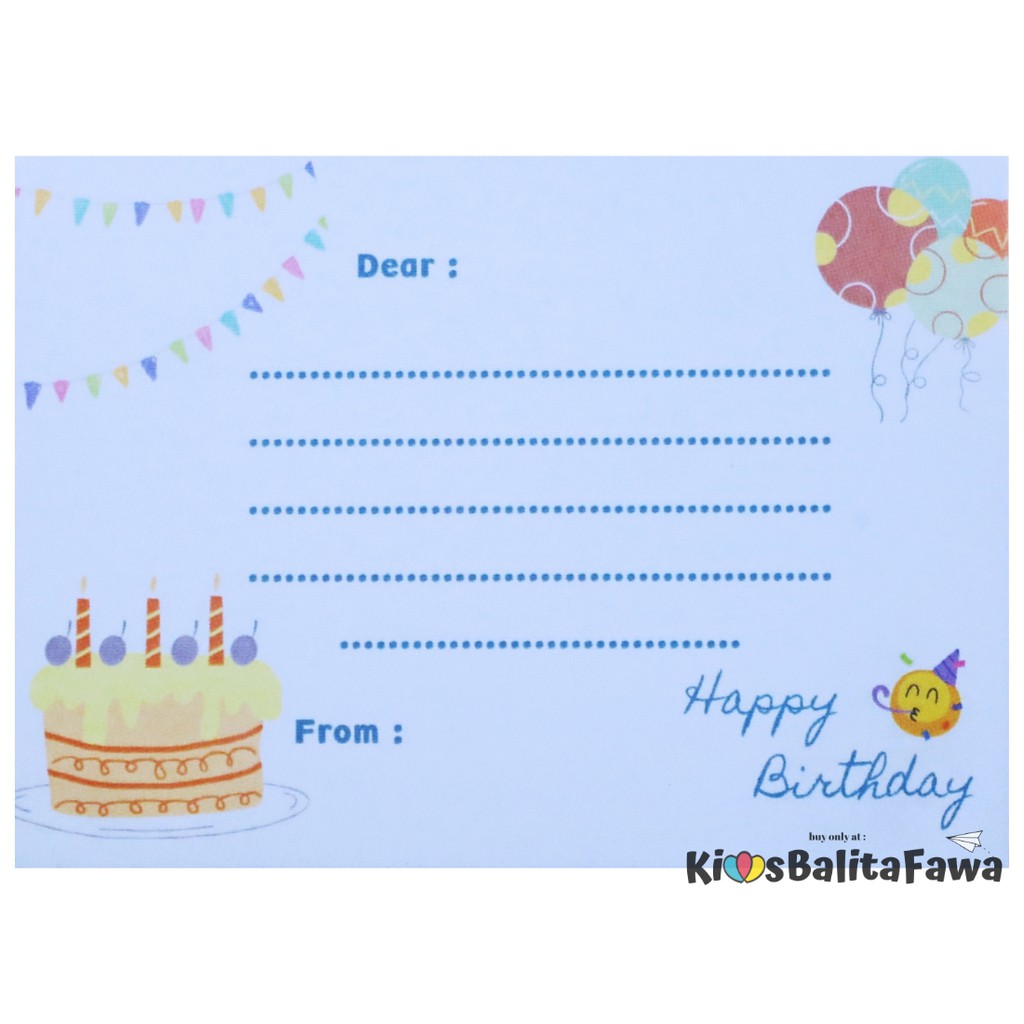 Jual Kartu Ucapan untuk Hadiah (Ulang Tahun/Lahiran/Kado) Gift Card Anak Laki Perempuan Bayi ...