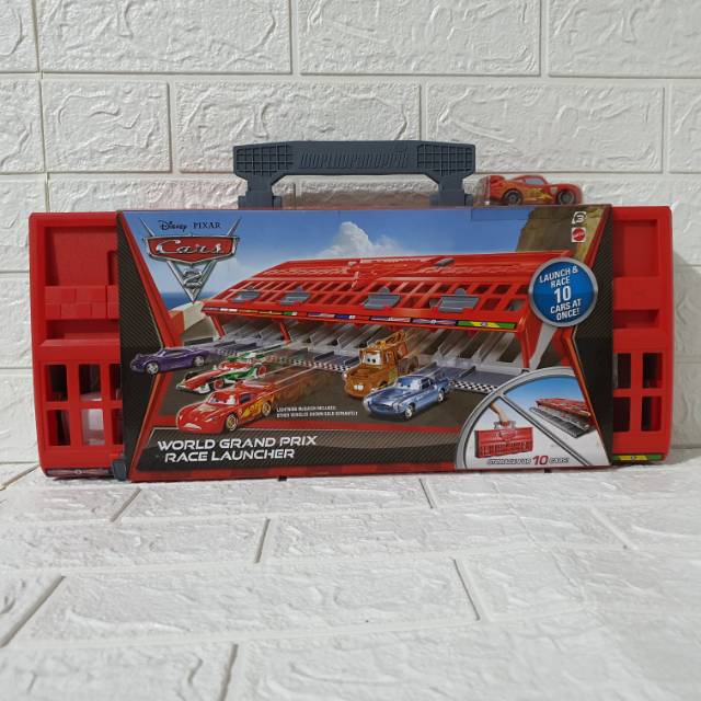 Jual Disney Pixer Cars 2 World Grand Prix Race Launcher | Shopee Indonesia