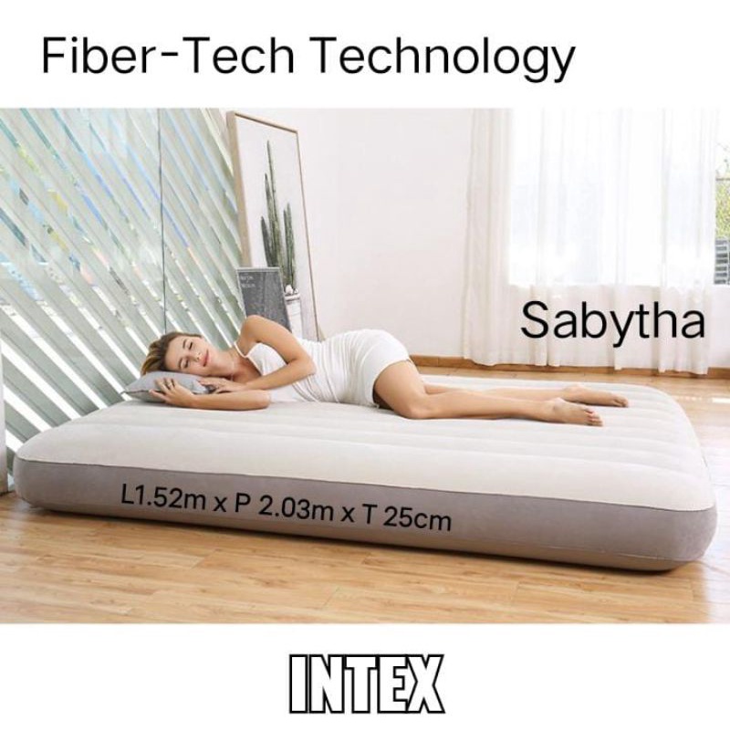 Jual Kasur Angin INTEX QUEEN DURABEAM 64103-64759 AIRBED FIBER-TECH+POMPA 64758 64102 64757 ...