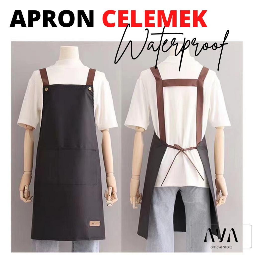 Jual Apron Premium Waterproof PVC / Apron Celemek Import Korea ...