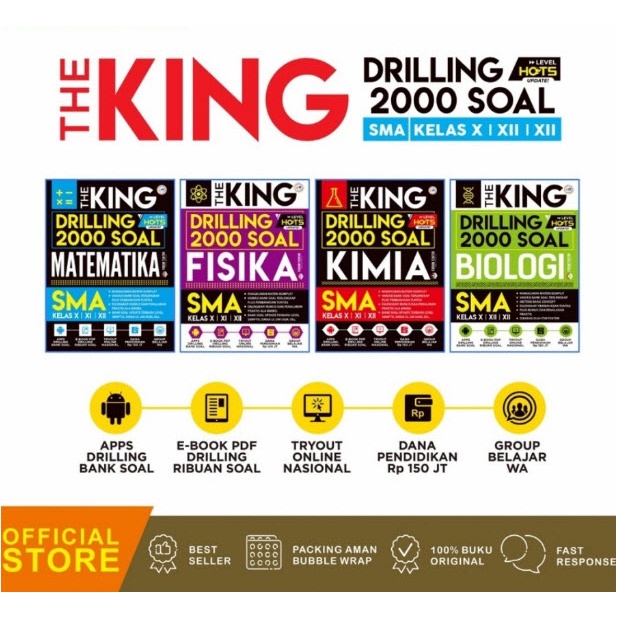 Jual [COD] BUKU JAWAB SOAL RUMUS SMA NEW UPDATE THE KING POCKET MATEMATIKA,KIMIA,BIOLOGI,FISIKA ...
