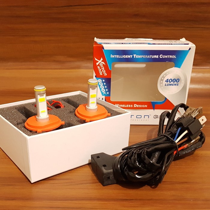 Jual Lampu Mobil LED H4 Premium built in DRL plus Relay Kit Set ...