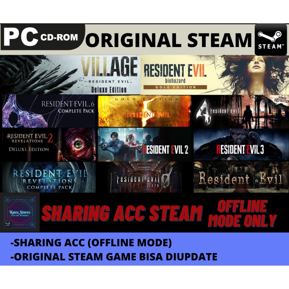 Jual Resident Evil Complete Collection + Resident Evil Village / RE 8 PC Game Sharing Original ...