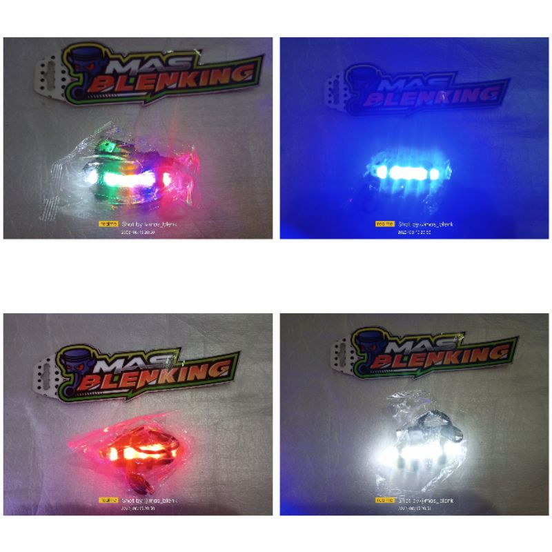 Jual Lampu mini tempel kedip untuk sepeda, atau motor. bisa di cas ...