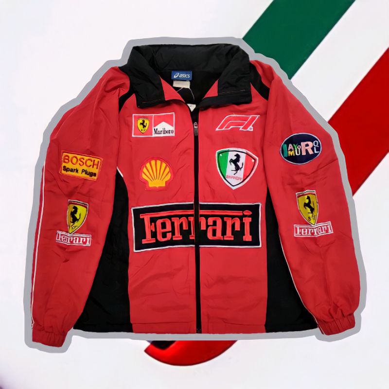 Jual Reworked FERRARI F1 Red Racing Jacket (FREE RACING HAT) | Shopee ...