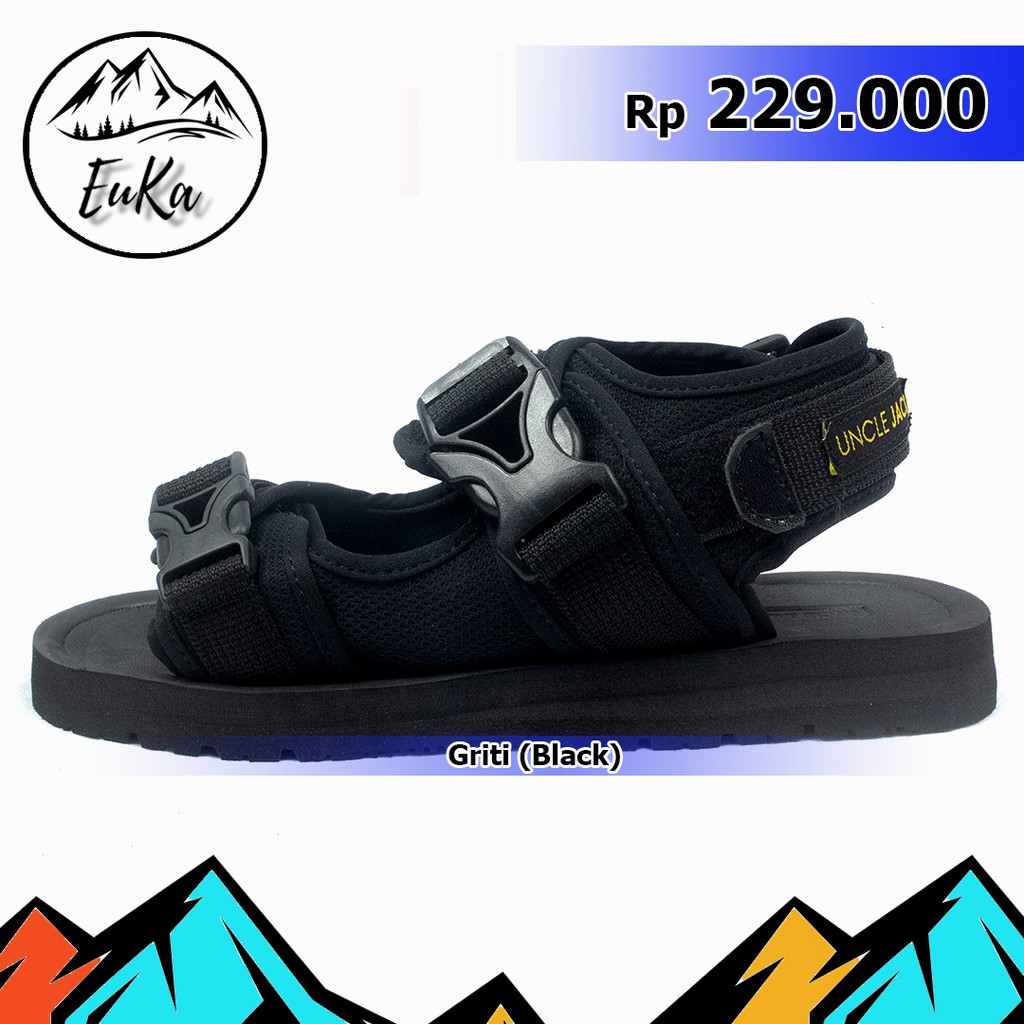 Jual Griti Black Sandal Gunung | Shopee Indonesia
