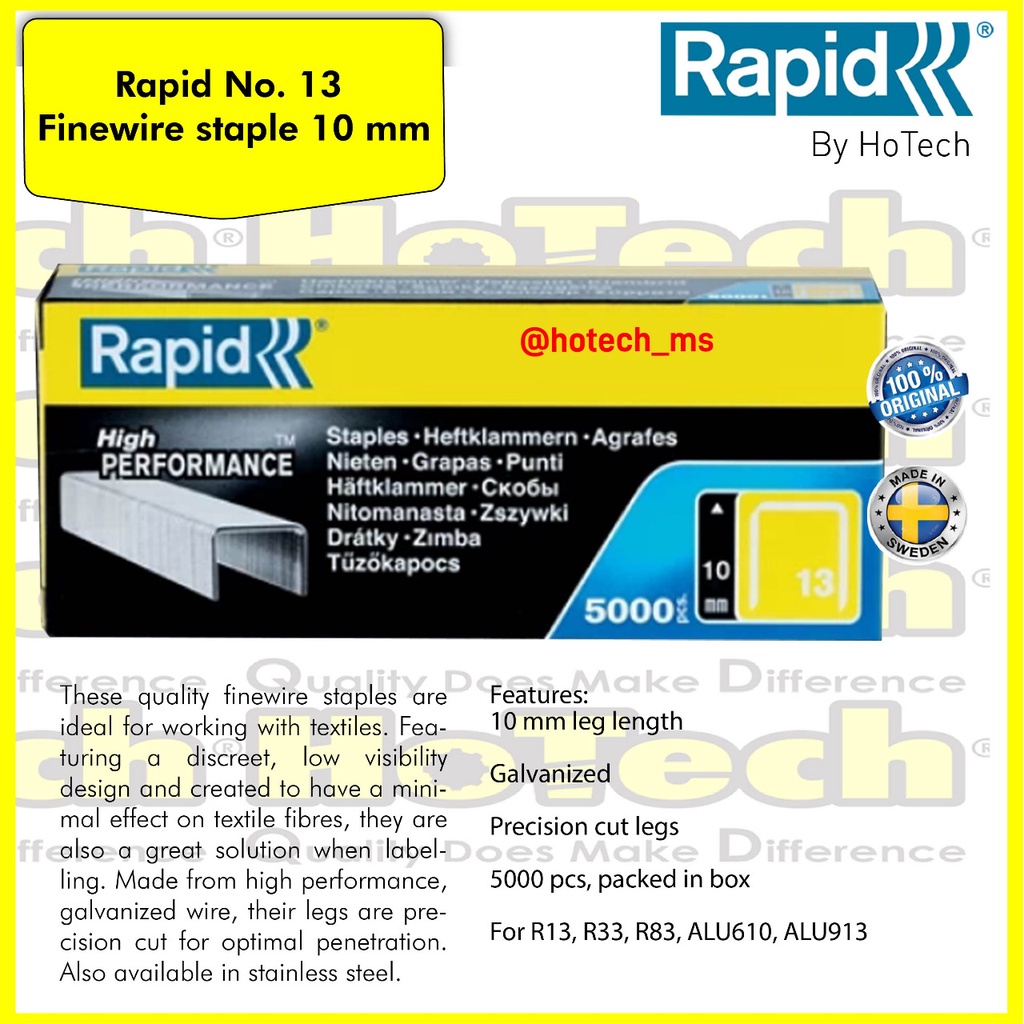 Jual Isi Staples RAPID | Refiil Staples RAPID | RAPID | ISI STAPLES 13 ...