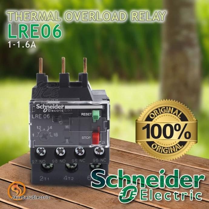 Jual Thermal Overload Relay Schneider LRE-06 LRE06 1-1.6A | Shopee ...