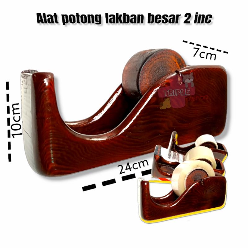 Jual Tape cutter solatip/Dispense lakban ukuran besar 2inch/Tempat ...