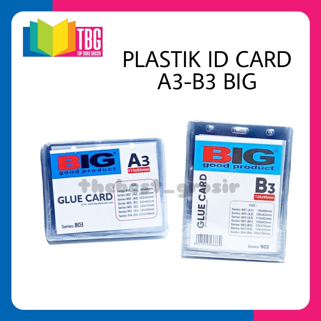Jual 1 PAK (20 LEMBAR) PLASTIK ID CARD A3-B3 BIG / MIKA ID CARD / ID ...