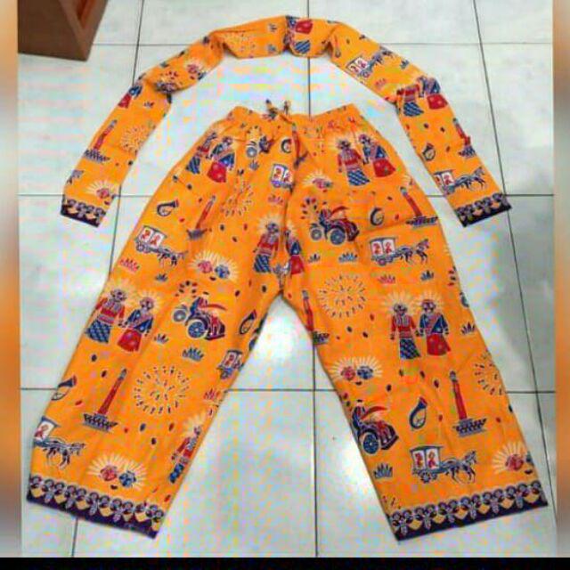 Jual celana batik betawi pangsi ondel ondel | Shopee Indonesia