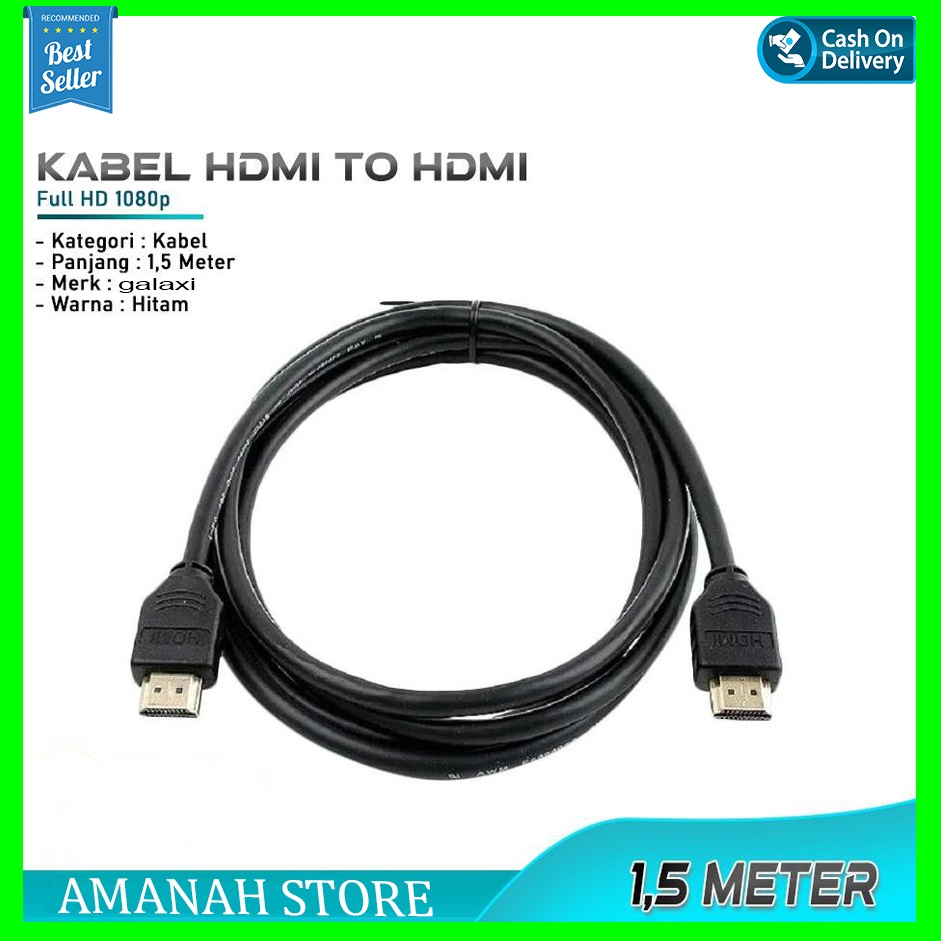 Jual Kabel HDMI to HDMI panjang 1,5 meter | Shopee Indonesia