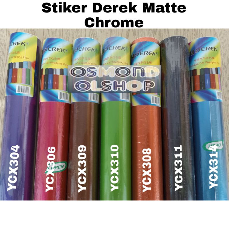 Jual Stiker Scotlite Derek Matte Chrome (Per Roll) | Shopee Indonesia