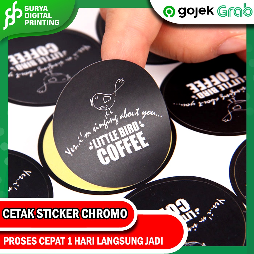 Jual Cetak Stiker Kromo Chromo/HVS A3+ / Label Kemasan / Merek Produk ...