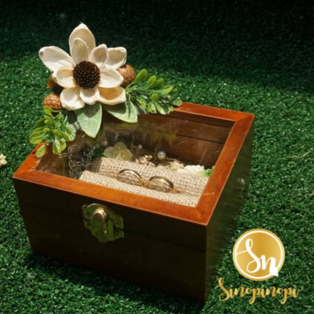 Jual RING BOX VENTI | KOTAK 10x8 CINCIN KAYU | LAMARAN NIKAH WEDDING ...