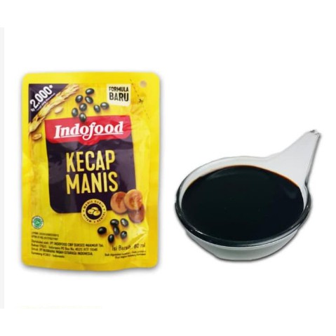 Jual KECAP MANIS SAchet INDOFOOD kecap bungkus 60ml kedelai hitam pekat ...