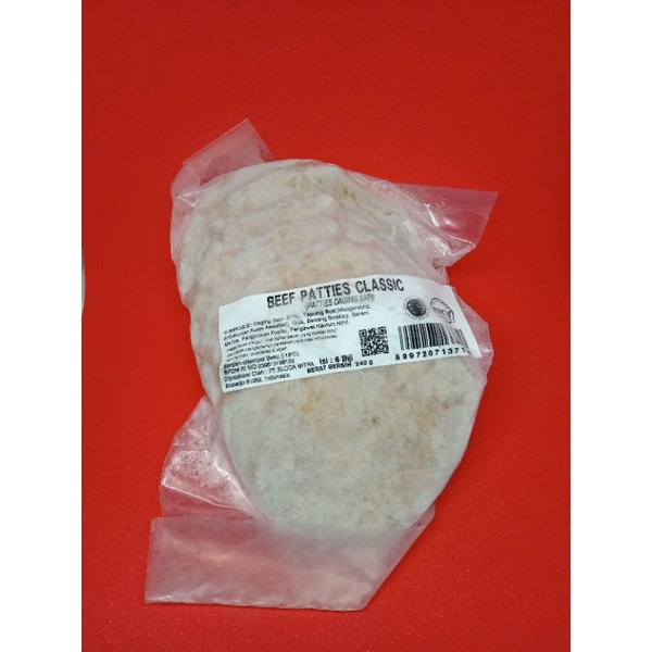 Jual beef patties clasic/ beef burger bernardi/ daging burger bernardi ...