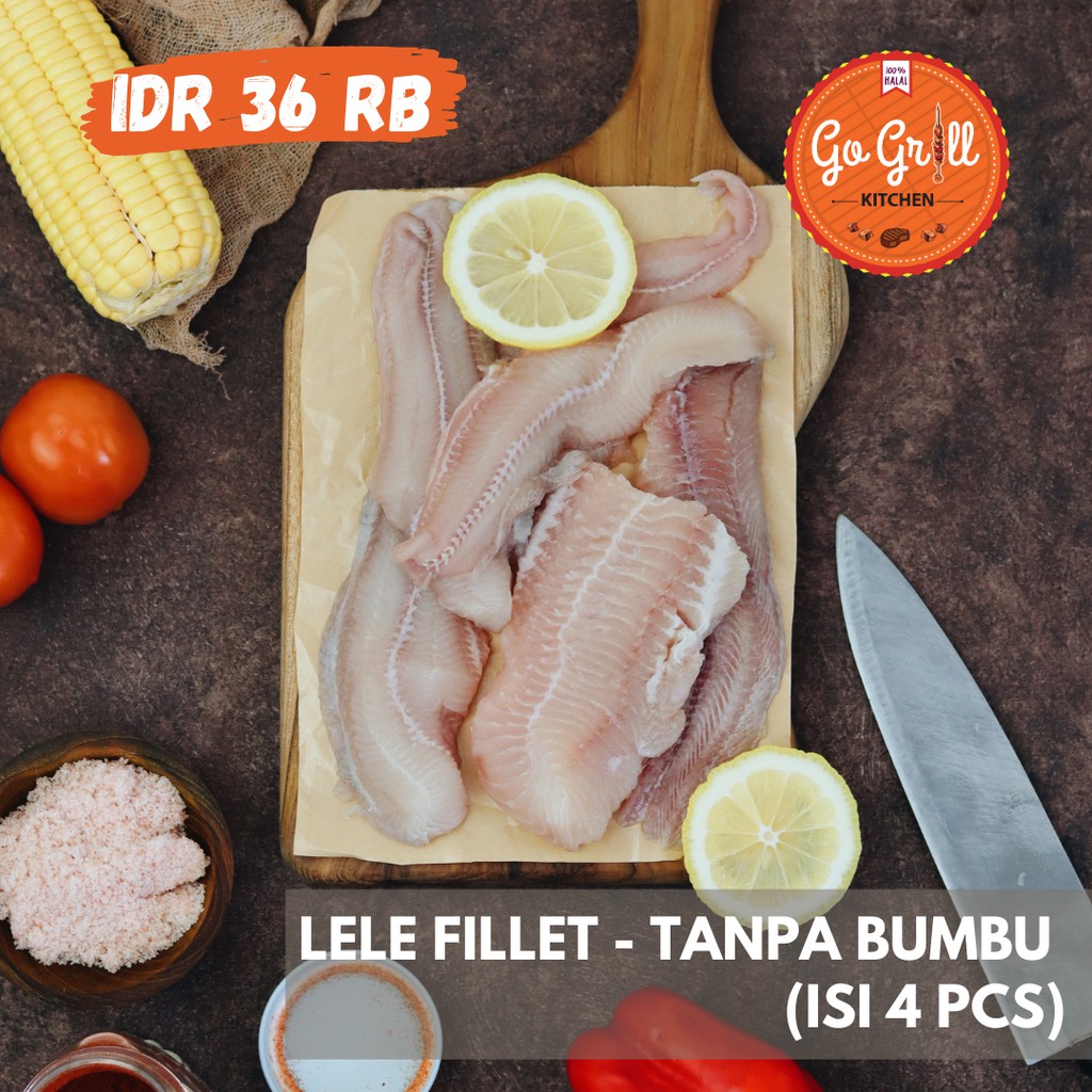 Jual Lele Fillet - Tanpa Bumbu (Isi 4 Pcs) | Shopee Indonesia