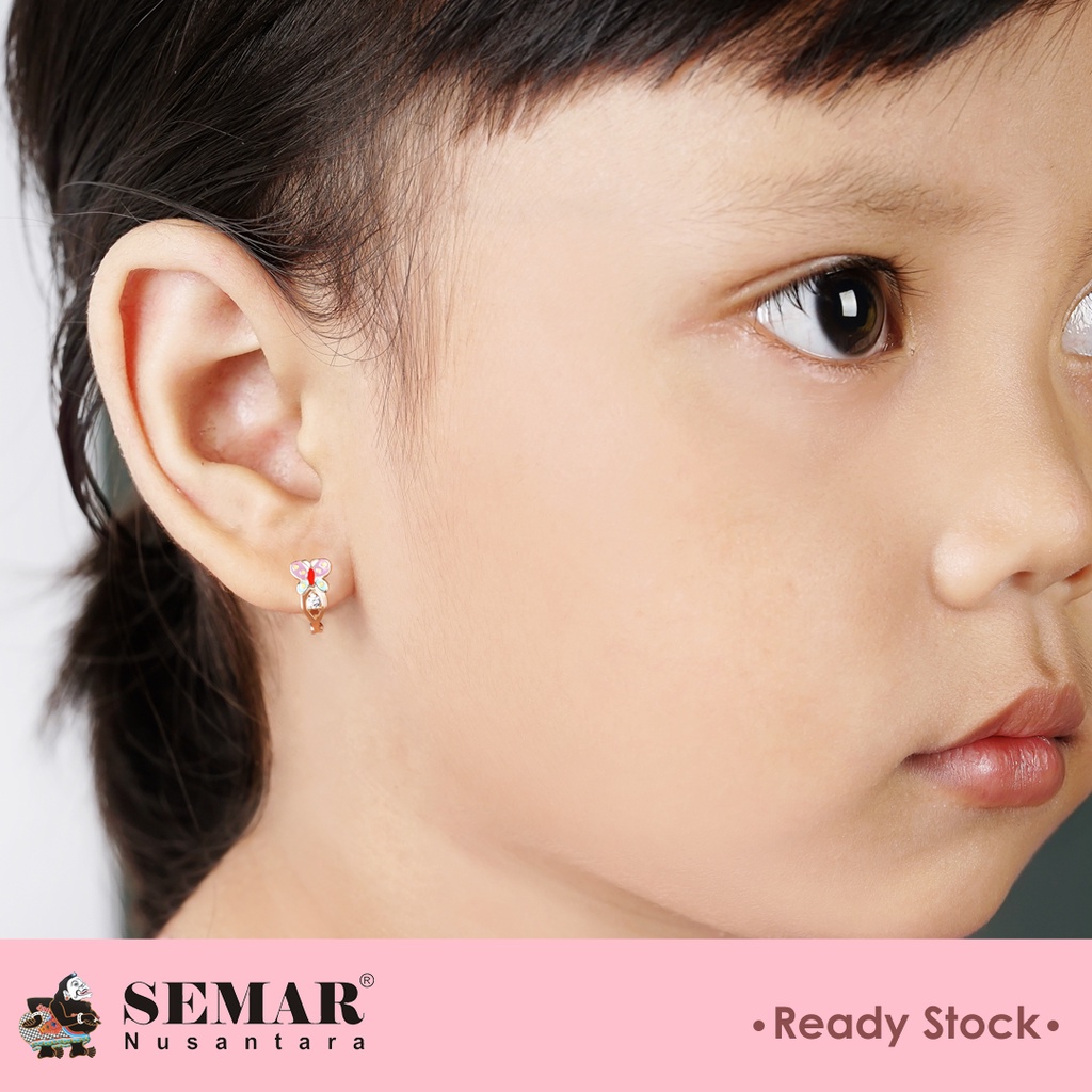 Jual Anting Emas Baby Colour Butterfly Kids Gold 10K Semar Nusantara ...