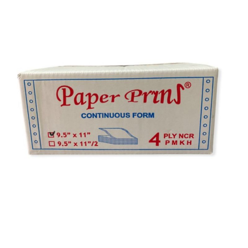 Jual Continuous Form 4 Ply 9,5 x 11 Full Paper Pryns | Shopee Indonesia