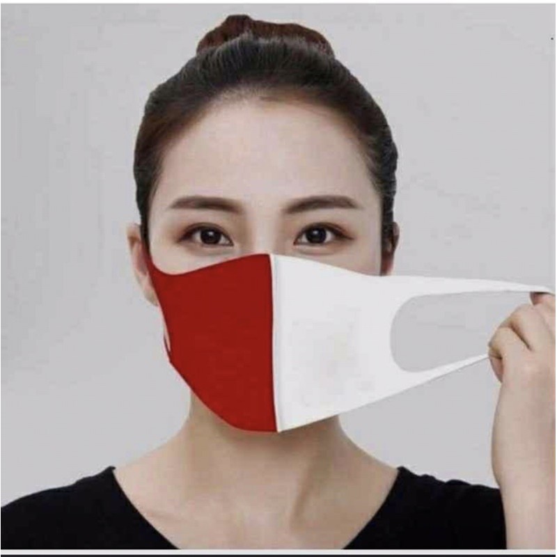 Jual MASKER SCUBA MERAH PUTIH POLOS DAN MOTIF GARUDA | Shopee Indonesia