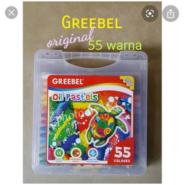 Jual Crayon greebel 55 warna krayon oil pastel greebel | Shopee Indonesia