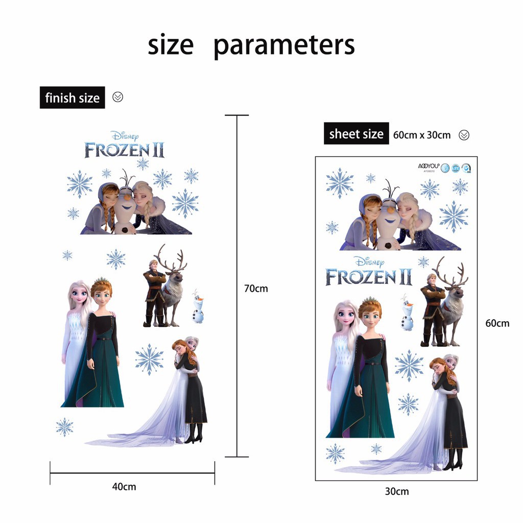 Jual STIKER DINDING WALLSTIKER MOTIF FROZEN ELSA ANNA KARTUN KARAKTER ...