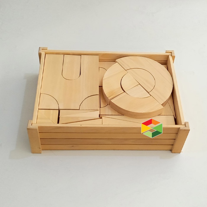 Jual Balok PDK Umum Unit PAUD Seri 100 Natural Pinus Box Mainan City ...